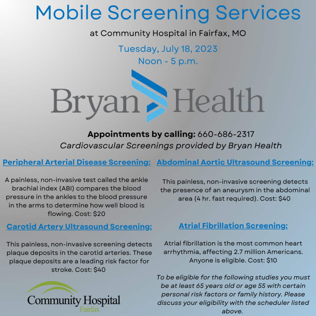 Bryan Health Mobile Screening Services